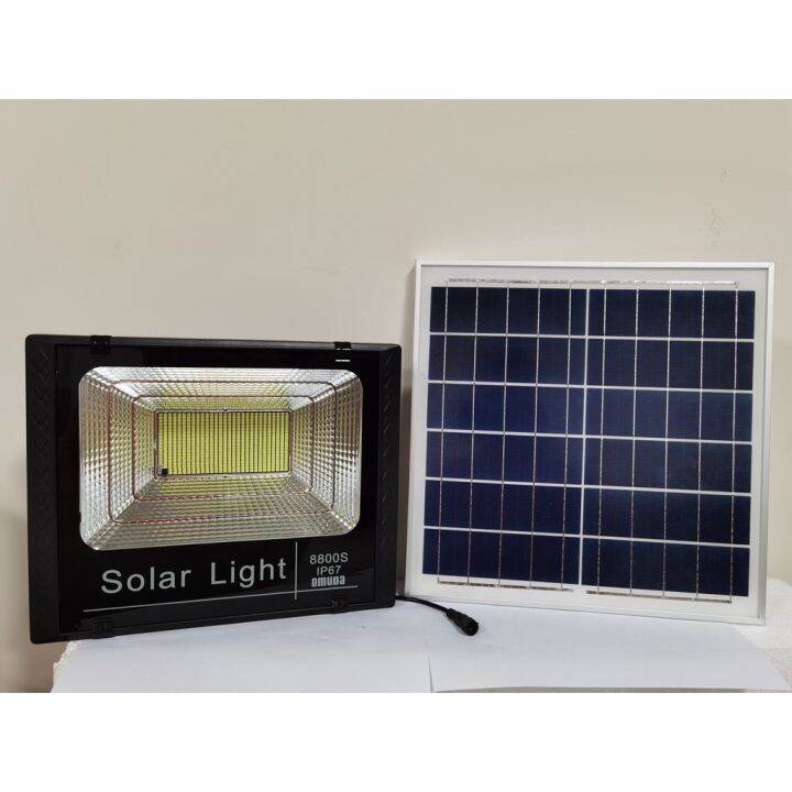 OMUDA_SHOP ไฟโซล่าร์เซลล์ สปอตไลท์ LED แสงสีขาว รุ่น JD-10 25 40 60 100 200 วัตต์ | Lazada.co.th