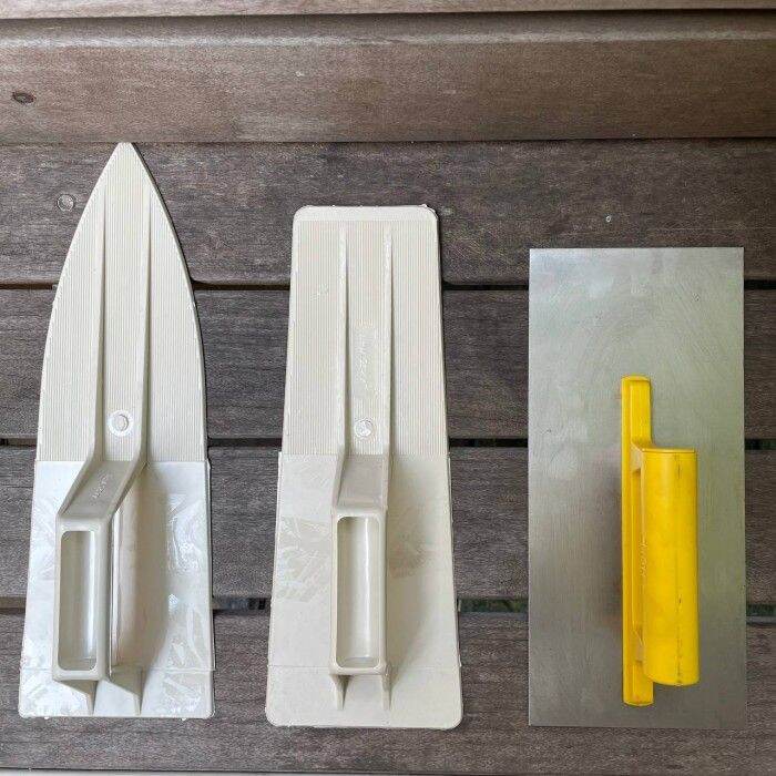 ROSKAM Plat / PVC Alat Acian Tembok Dinding Halus Trowel Sendok Raskam ...