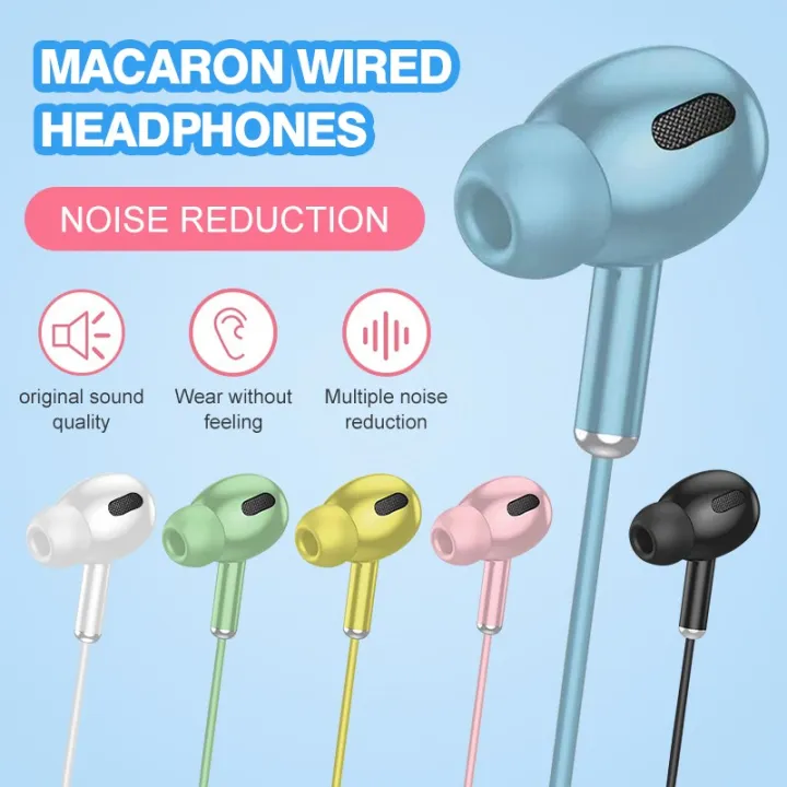 Original U28 Macaron Universal Color In-ear Earphone Headset Headphone ...