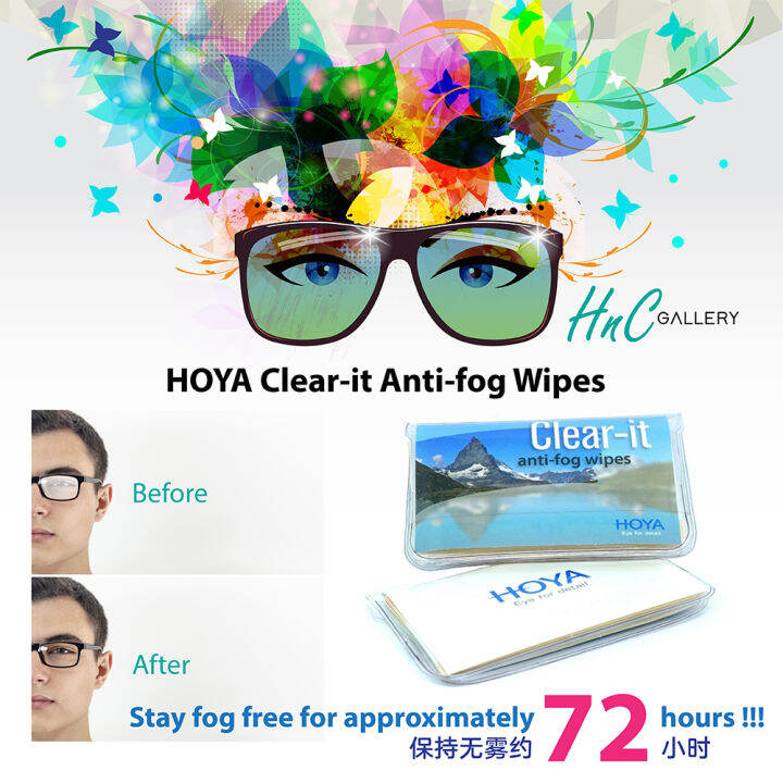 HOYA Clear-it Anti-fog Wipes READY STOCK | Lazada