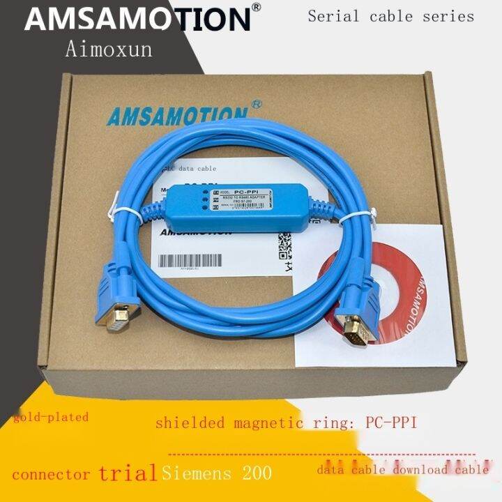 2022 High quality AMSAMOTION Siemens PC-PPI programming cable S7-200 ...
