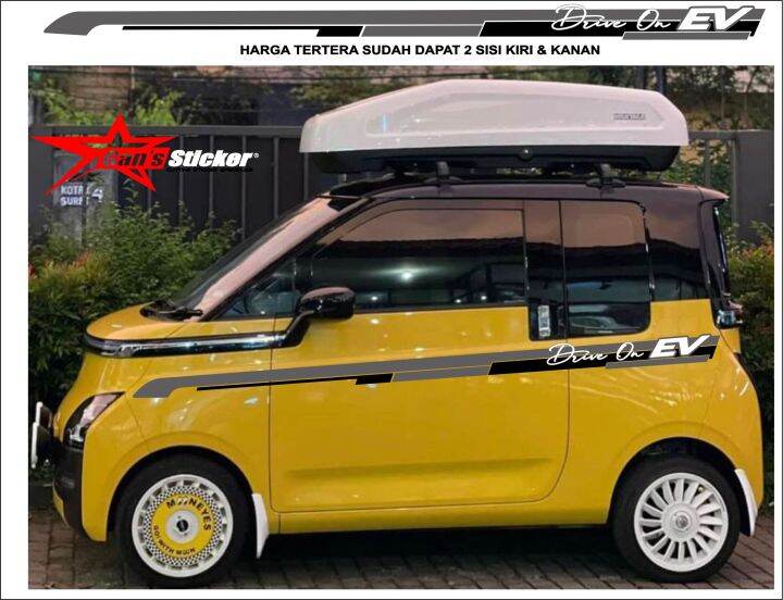 Sticker samping mobil wuling air ev | Lazada Indonesia