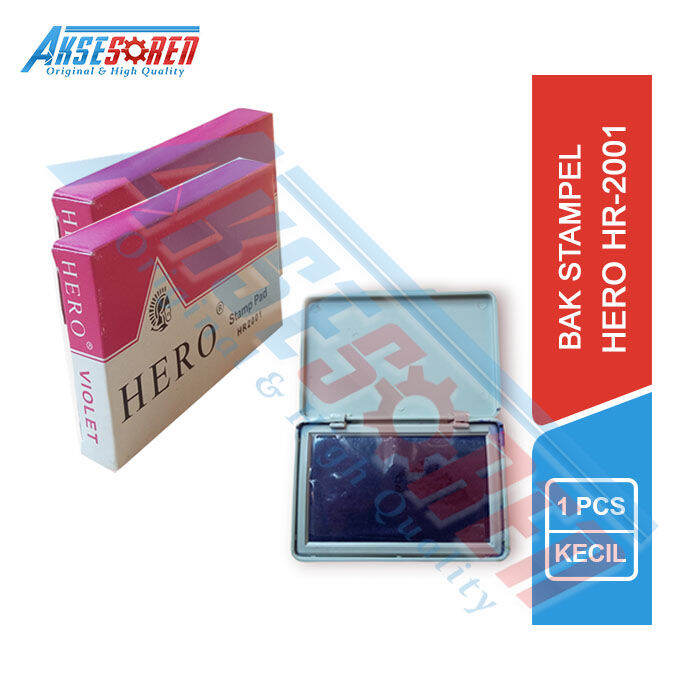 BAK STEMPEL TINTA KECIL HERO [E2460/NO.0] / STAMP PAD / TEMPAT STEMPEL ...