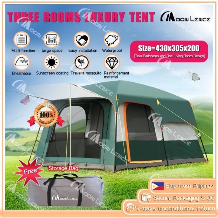 [Spot Philippines] Camel 8-12 people large camping tent waterproof ...