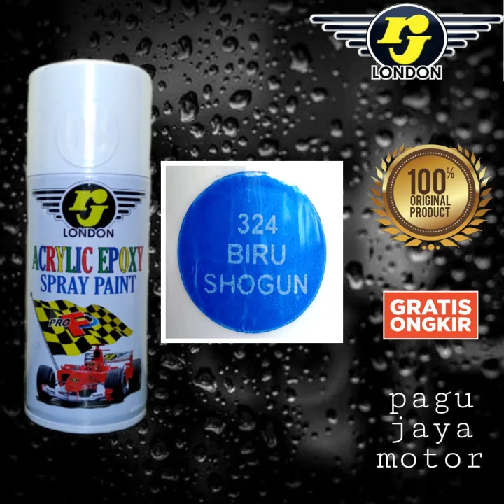 biru blue shogun 150ml suzuki rj london cat semprot spray paint pilox ...
