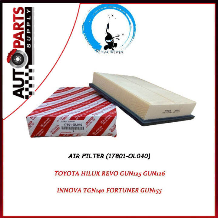 AIR FILTER TOYOTA HILUX REVO GUN125 GUN126 INNOVA TGN140 FORTUNER ...