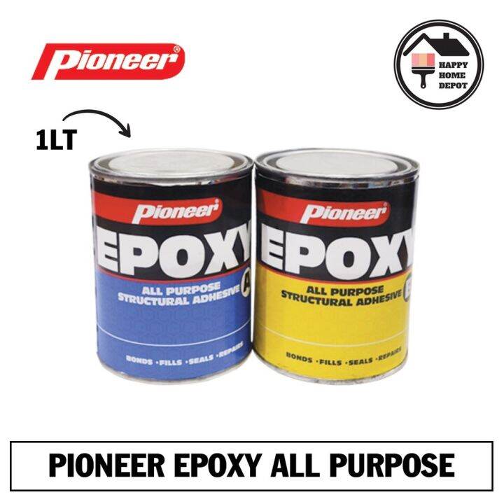 hotsale!☃♙ PIONEER REGULAR ALL PURPOSE EPOXY 1L (QUART) | Lazada PH