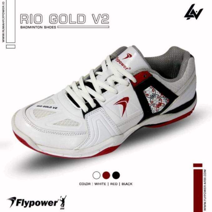 SEPATU BADMINTON FLYPOWER RIO GOLD V1 ORIGINAL | Lazada Indonesia