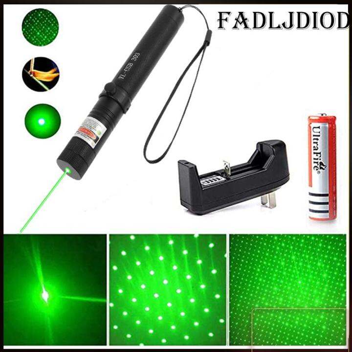 High Power Laser Pointer 303USB Military Burning Powerful 100mw Green Laser Pen Light Cat ...
