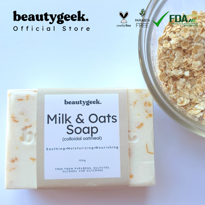 Beautygeek Milk and Oats Soap (colloidal oatmeal , for allergies eczema ...
