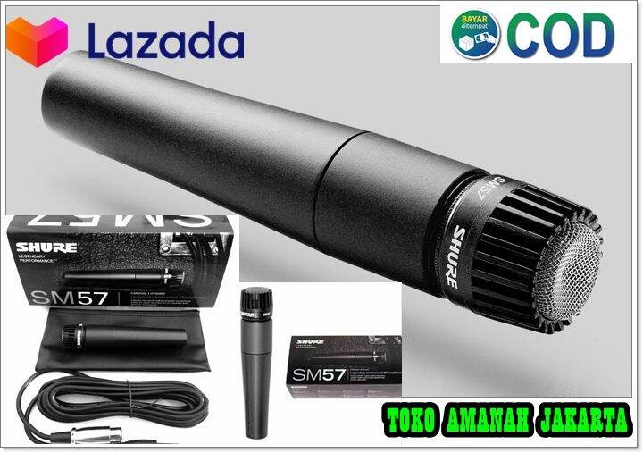 Shure Microphone SHURE SM 57 Instrument Mic SM57 box | Lazada Indonesia