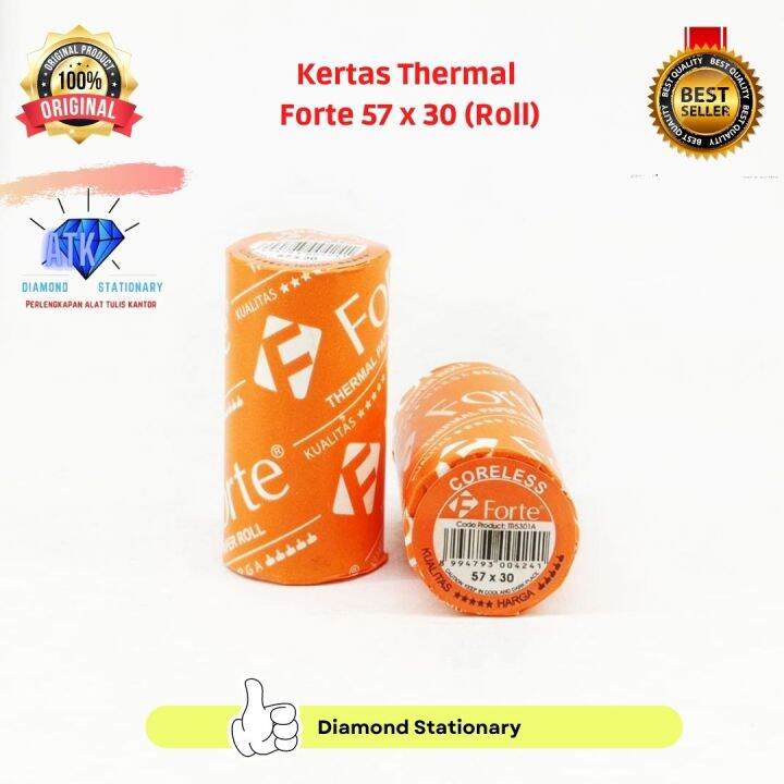 Kertas Thermal Forte 50 x 30 | Lazada Indonesia