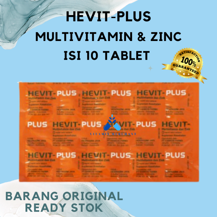 Hevit Plus Multivitamin & Zinc Isi 10 Tablet | Lazada Indonesia