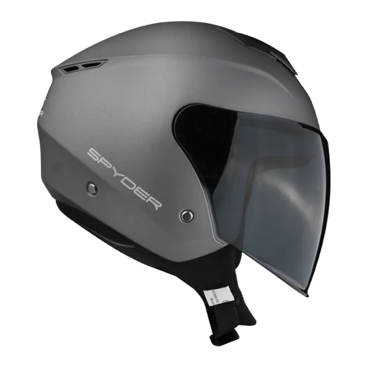 Spyder Open-face Helmet with Dual Visor Zylon PD S0 (FREE CLEAR VISOR ...