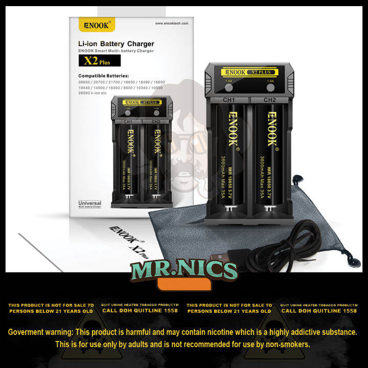 Enook X2 Plus Li-ion Battery Charger | Lazada PH
