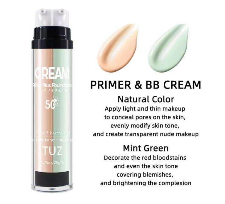 Sparkle Tuz 2 in 1 Primer Plus Foundation Cream | Lazada PH