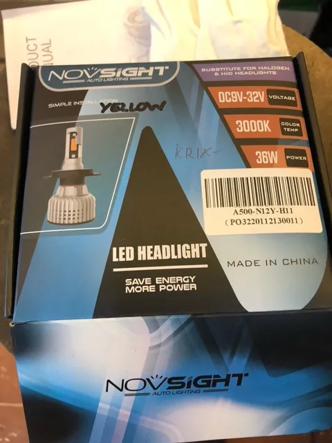 Novsight LED 3000k (H11/H8/H9/H16) | Lazada PH