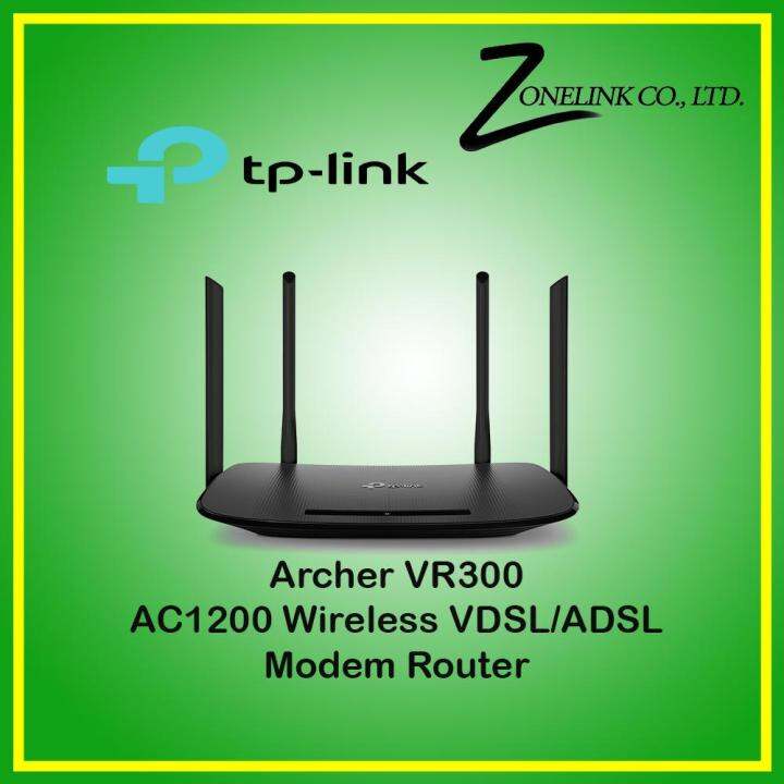 TP-Link AC1200 Wireless VDSL/ADSL Modem Router Archer VR300 | Lazada.co.th