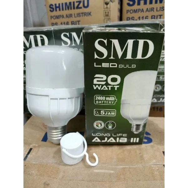 LAMPU LED EMERGENCY AC/DC 20 WATT SMD SUPER TERANG HARGA PROMO | Lazada ...