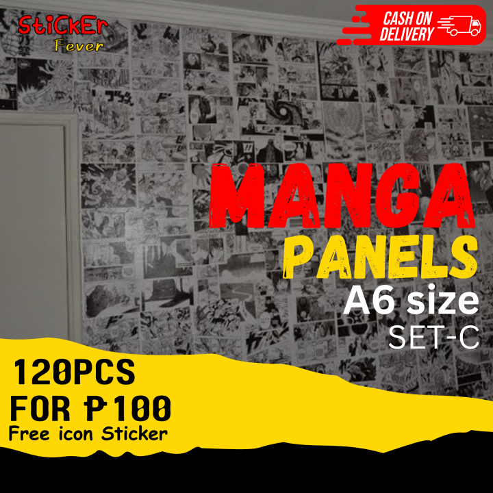 StickerFever Anime Manga Collectibles Panels Sticker Wall Decorations ...