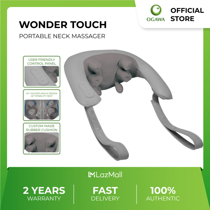 OGAWA Wonder Touch Portable Neck Massager (brown) | Lazada PH