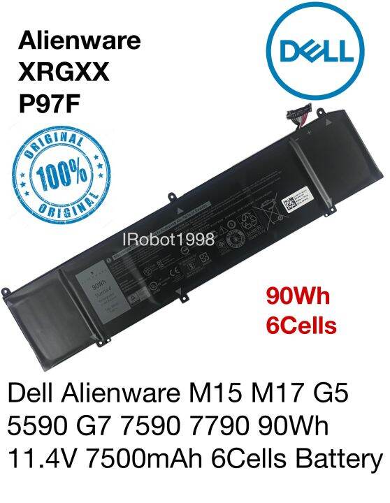 Original Dell Alienware XRGXX P97F P37E for M15 M17 ALW15M ALW17M G5 ...