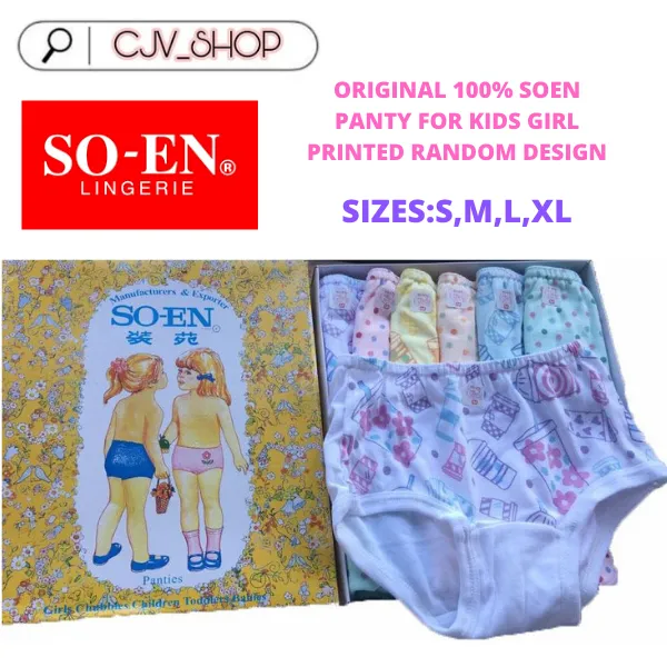 ORIGINAL 100% SOEN PANTY FOR KIDS GIRL (CCP) 6PCS/12PCS PER ORDER ...