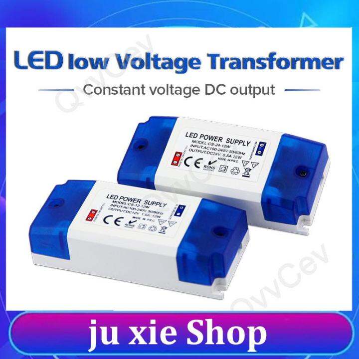 JuXie store 1pcs 12W LED Driver Transformer 110-240V AC to DC 12V 1.0A DC 24V 0.5A 12W Switching ...