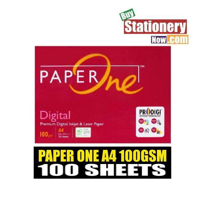 PaperOne A4 Digital Paper 100gsm (100sheets) - PaperOne Kertas A4 ...