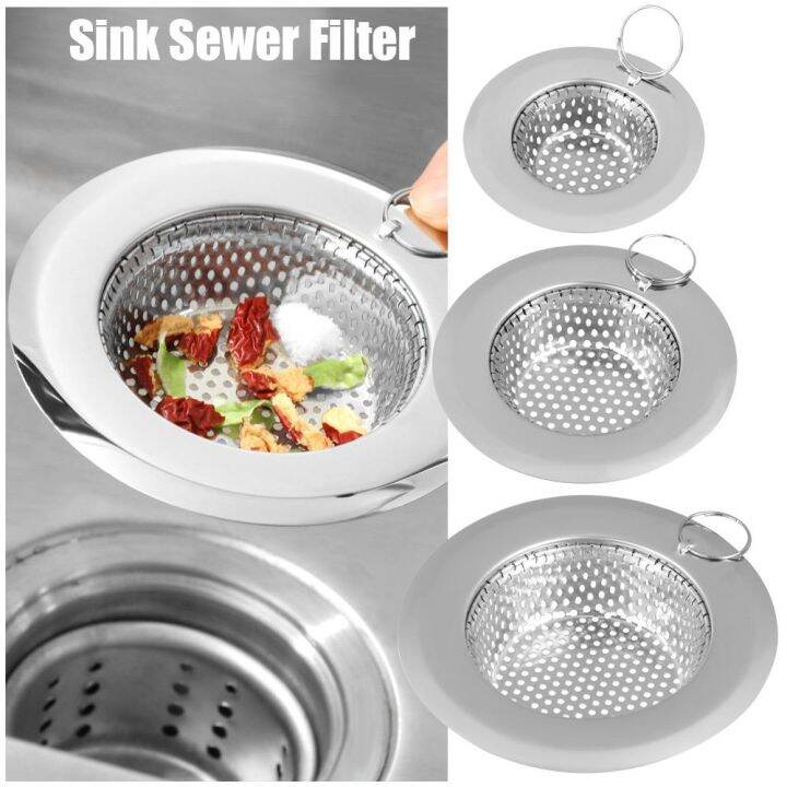 RUSSELLERT Stainless Steel With Handle Anti Clog Stopper Sewer Sink ...