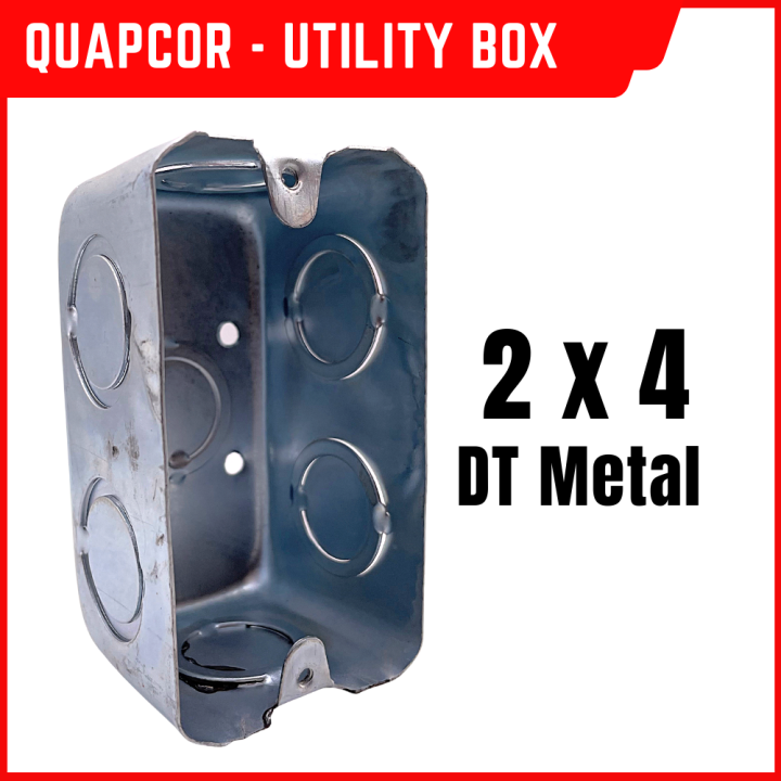 Utility Box Quapcor 2 x 4" Deep Tight Metal (UBQ24) Sold per pc | Lazada PH