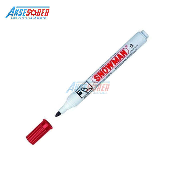 Spidol Papan Tulis White Board Marker Snowman G12 [Permanent] / spidol ...