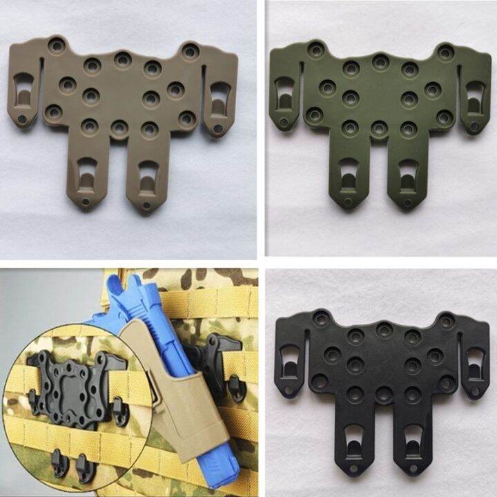 Tactical Molle Speed Clip Platform Ambidextrous Holster Rail Case Mount ...