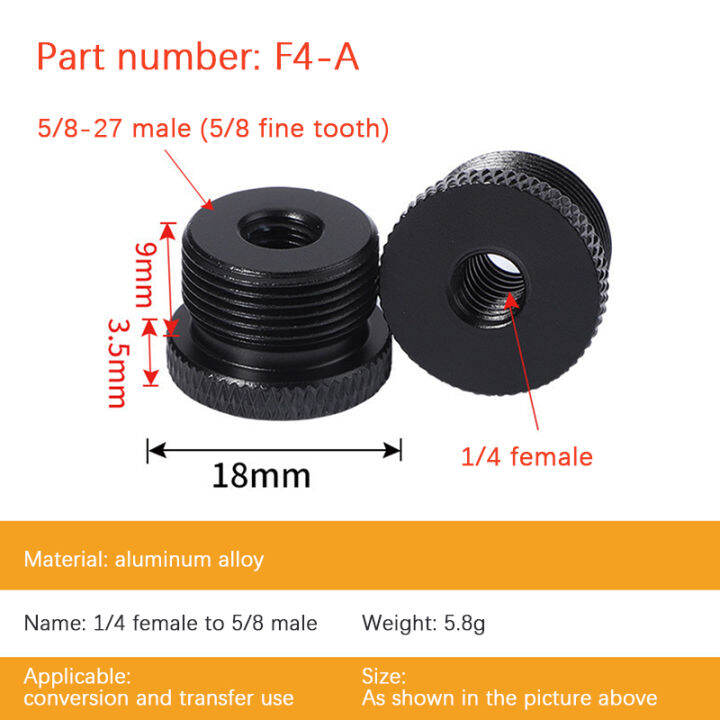 【Doson】 Microphone Stand Conversion Screws 1/4" to 5/8" Thread Screw ...