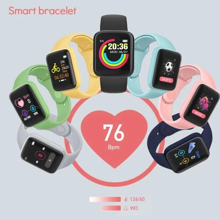 D20S Y68 Pro Smart Watch Y68 Bluetooth Fitness Tracker Sports ...