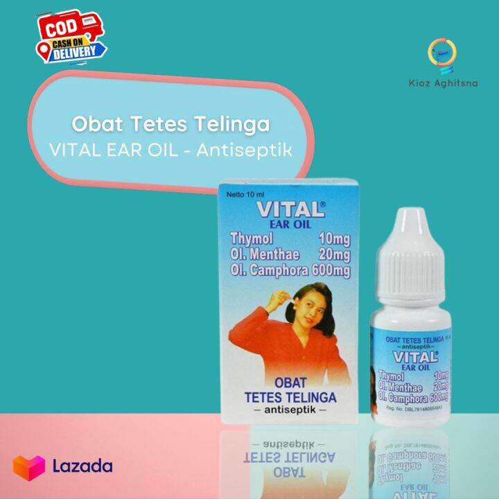 Ear Oil - tetes telinga antiseptik gatal perih Vital Ear Oil Obat Tetes ...