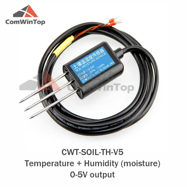 RS485 4-20mA Soil Temperature Humidity Moisture Conductivity EC PH Sensor | Lazada PH