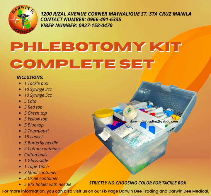 PHLEBOTOMY KIT (COMPLETE SET) | Lazada PH