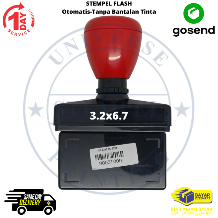 (3267) Cetak Stempel Flash Otomatis - Tanpa Bantalan Tinta Stempel Kilat | Lazada Indonesia