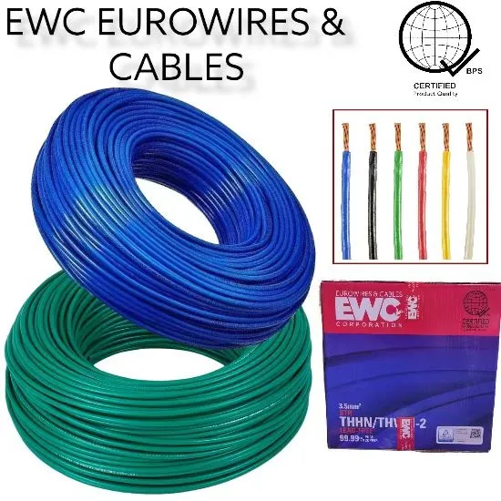 Original EWC 150meters 2.0mm² /3.5mm² 99.9% Pure Copper Lead Free ...