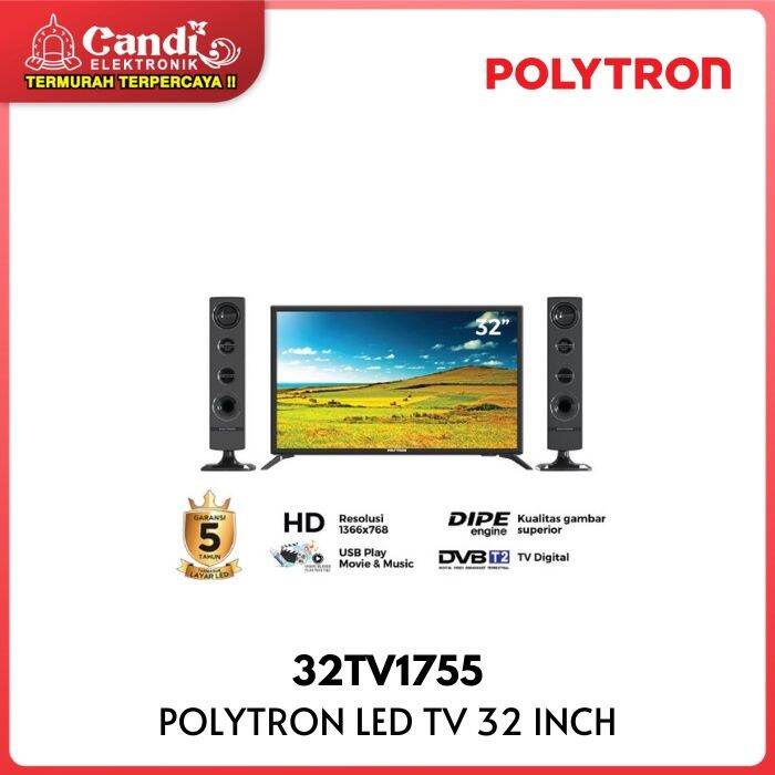 POLYTRON LED Digital TV 32 Inch 32TV1755 | Lazada Indonesia