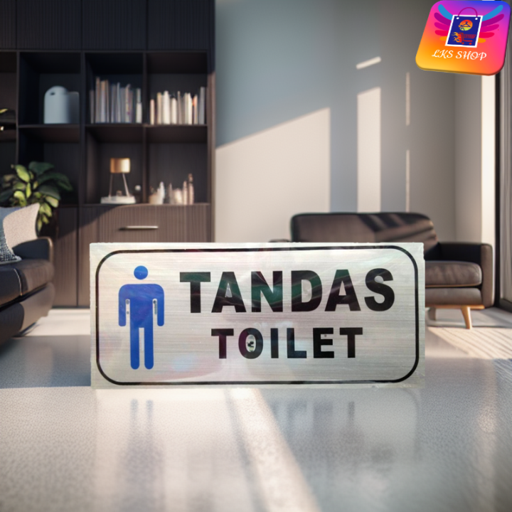 TANDAS TOILET MALE ONLY LOGO STEEL SIGN BOARD | Lazada