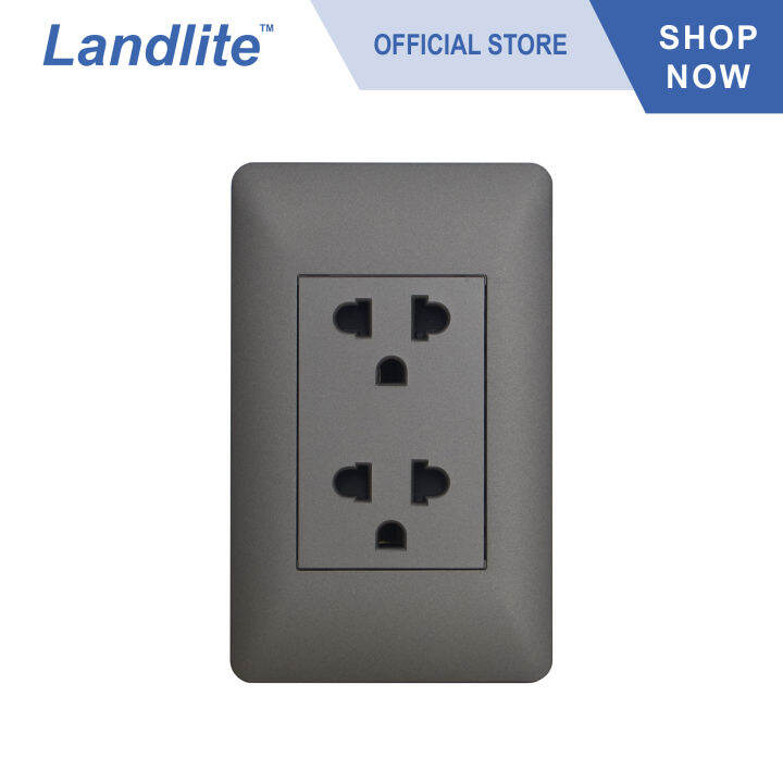 Landlite Wiring Devices LWD-2OU3PL-3G-GRY | Lazada PH