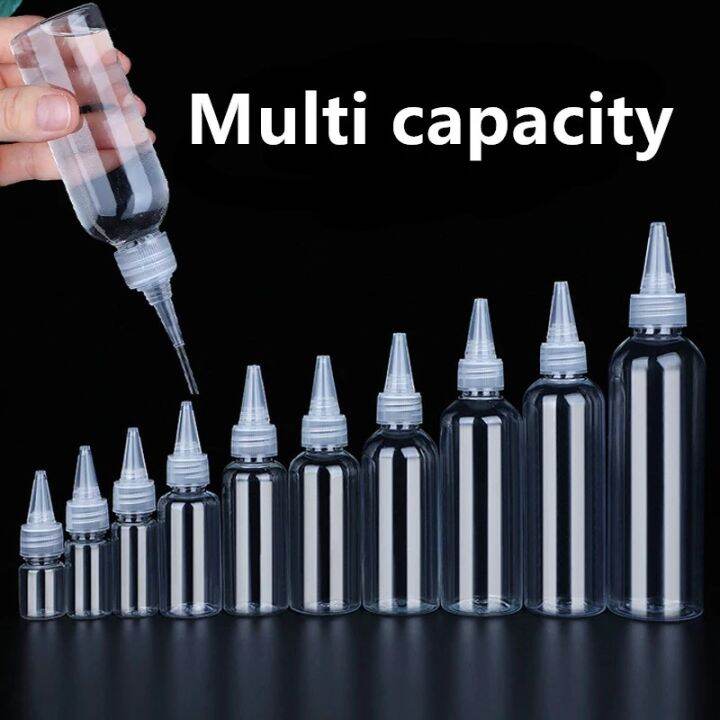 5-120ml Transparent Squeeze Dropper Bottles/ Empty Refillable Plastic ...