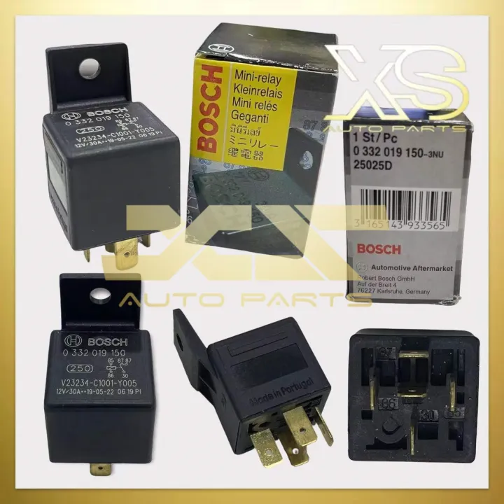 ORIGINAL Portugal Bosch Universal 5 Pin Relay 30A 0332 019 150 | Lazada