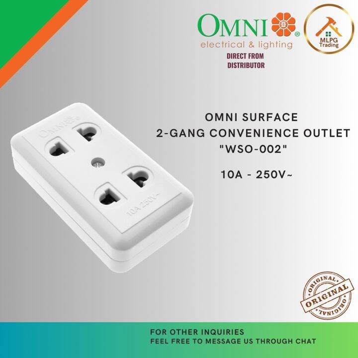 Omni Surface Convenience Outlet (2, 3, 4 Gang) 10A 250V~ | Lazada PH
