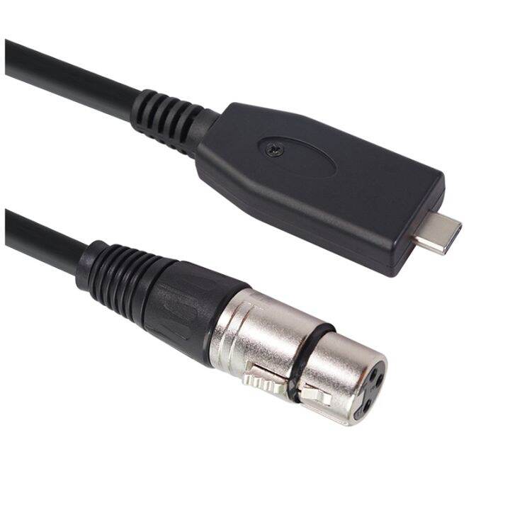 USB C to XLR Female Cable XLR Audio Cable Type C Male to XLR Female Mic ...