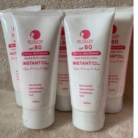sy glow SYGLOW TRIPLE WHITENING LOTION 80SPF | Lazada PH