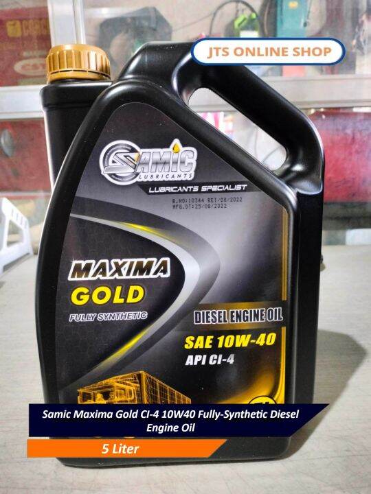 Samic Maxima Gold CI-4 10W40 Fully-Synthetic Diesel Engine Oil | Lazada PH