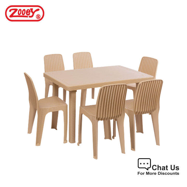 Zooey Rattan Dining Set 6-Seater Stock No. 748 (Tables& Chairs) | Lazada PH